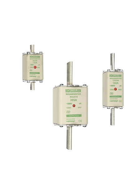 NH fuse-links aM 500VAC , double indicator/live gripping-lugs size 000 ...