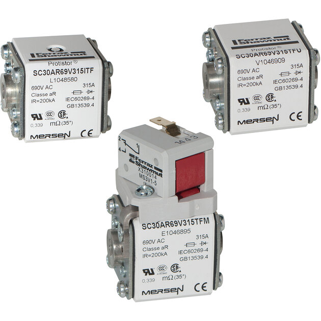 Protistor® SC Series size 30 aR, 690VAC (IEC) / 760VAC (UL) Fuses | Mersen